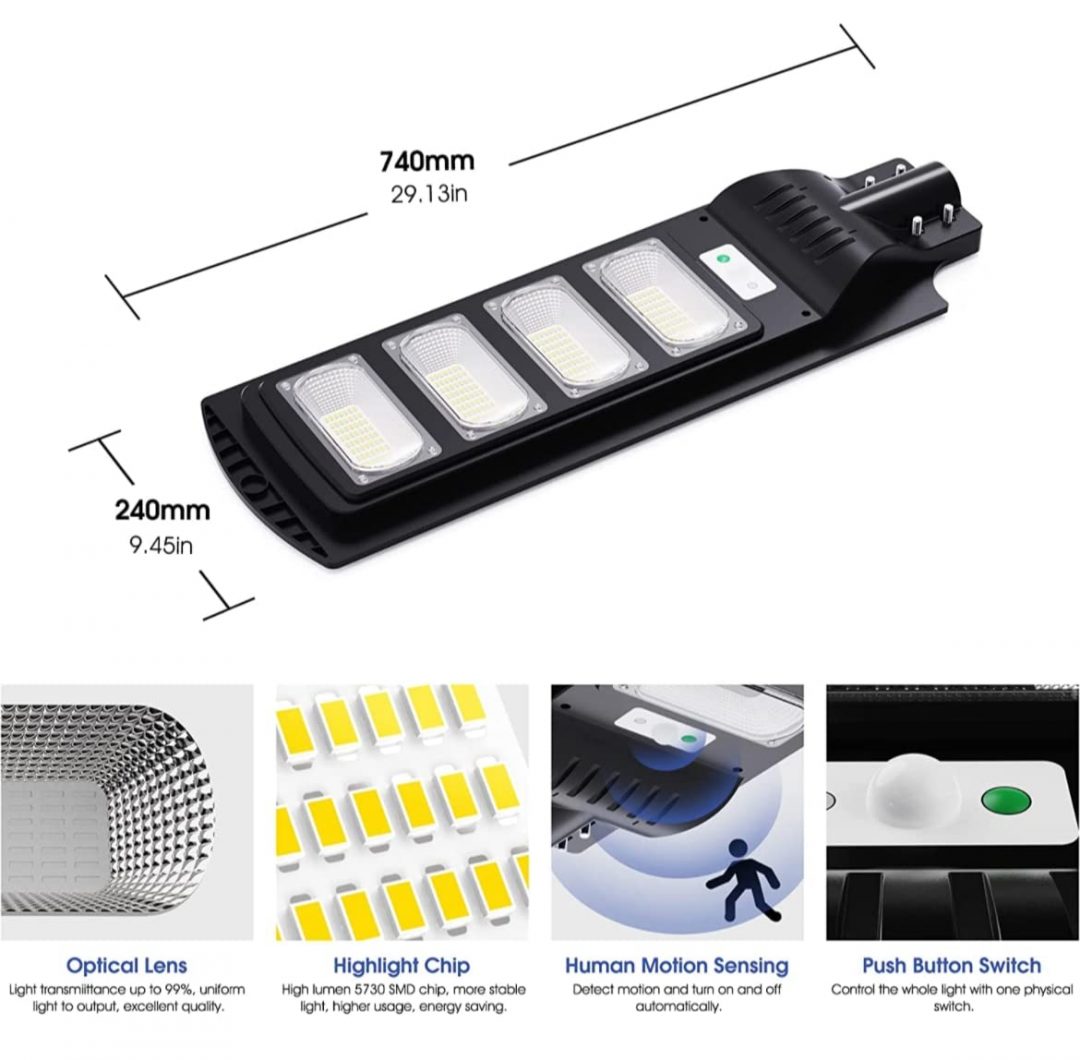Solarni LED Reflektor Za Spoljnu Rasvetu 200W - e-Oprema